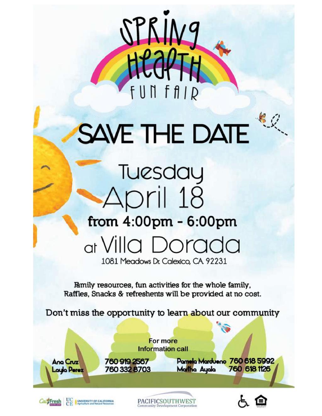Spring Health Fun Fair - Imperial County Public Health Department